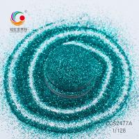 China Cosmetic Grade Solvent Resistant Glitter Powder 2.0mm-0.2mm Hexagon PET for Nail Art and Makeup OEM for sale