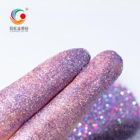China Cosmetic Grade Holographic Glitter Powder 0.2mm-2.0mm Hexagon PET for Nail Art and Wedding Makeup for sale