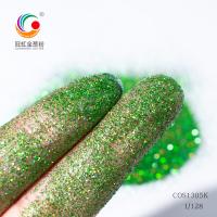 China Cosmetic Grade Holographic Glitter Powder 0.2mm-2.0mm Hexagon PET for Nail Art and Wedding Makeup for sale