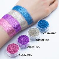 China Biodegradable Blue Green Cosmetic Glitter Resin Pigment Powder OEM for sale