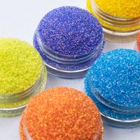 China Luminous Yellow Purple Cosmetic Biodegradable Glitter Makeup Powder Bulk DIY Art 1/128 for sale
