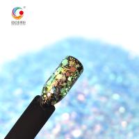 China Irregular Chameleon Iridescent Blue Chunky Glitter In Bulk High Flash Cosmetic Grade for sale