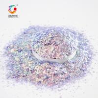 China Irregular Chameleon Iridescent Blue Chunky Glitter In Bulk High Flash Cosmetic Grade for sale