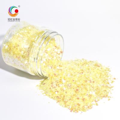 China Chunky Iridescence Rainbow Loose Cosmetic Glitter Star Heart Shaped for sale