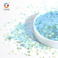 China Chunky Iridescence Rainbow Loose Cosmetic Glitter Star Heart Shaped for sale