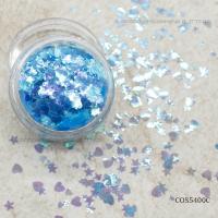 China 3mm White Loose Reflective Chunky Eye Glitter Bulk For Nails Lip for sale