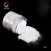 China PET Fine Iridescent White Loose Cosmetic Glitter Powder Body Makeup Highlight for sale