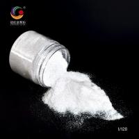 China PET Fine Iridescent White Loose Cosmetic Glitter Powder Body Makeup Highlight for sale