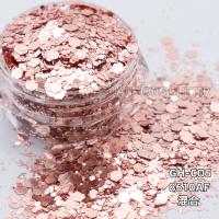 China Party Makeup Iridescent Face Glitter Hexagon Titanium Ceramic Loose Cosmetic Glitter for sale