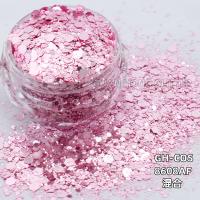 China Party Makeup Iridescent Face Glitter Hexagon Titanium Ceramic Loose Cosmetic Glitter for sale