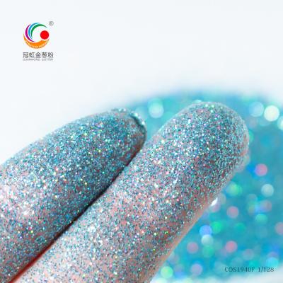 China Festival Holographic Biodegradable Loose Cosmetic Glitter Coating Pigment For Lip Gloss Eyeshadow for sale
