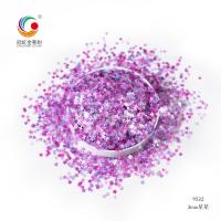 China Heart Shaped Chunky Ink Pink Glitter Powder 2.5mm-3mm PET Material for Wedding Decoration and Crafts for sale