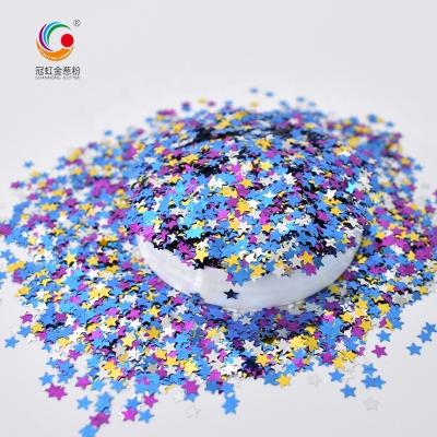 China GX109 PET Glitter Powder 25-50 Microns Thickness for Crafts and Decorations - Multiple Shapes and Colors Available for sale