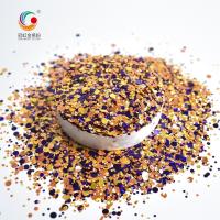 China GW002 Bulk Polyester Glitter Powder 50 Microns Thick with Mixed Star Shapes 1mm-5mm for Nail Art and Crafts for sale