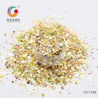 China Round Mix Polyester Chunky Glitter Powder 1KG Bulk for Nail Art and Crafts - High Temperature Resistant for sale