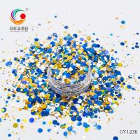 China Round Mix Polyester Chunky Glitter Powder 1KG Bulk for Nail Art and Crafts - High Temperature Resistant for sale