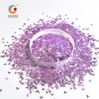 China PET Polyester Chunky Diamond Glitter 50-75 Microns Thickness in 12 Neon Colors for Crafts and Textiles for sale