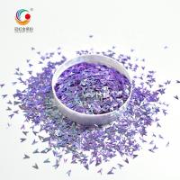 China PET Polyester Chunky Diamond Glitter 50-75 Microns Thickness in 12 Neon Colors for Crafts and Textiles for sale