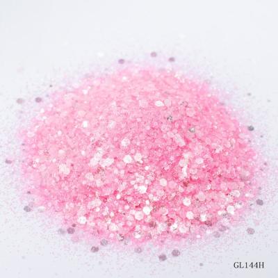 China PET Hexagonal Holographic Glitter Mix - Rainbow Chunky Glitter 3KG MOQ for Christmas & Nail Art Supplies for sale