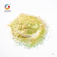 China PET Iridescent Glitter Powder 50 Microns Thickness with 1mm-5mm Special Shapes for Crafts and Cosmetics for sale
