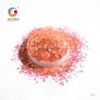 China PET Iridescent Glitter Powder 50 Microns Thickness with 1mm-5mm Special Shapes for Crafts and Cosmetics for sale