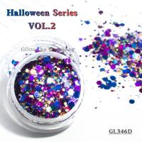 China Mixed Holographic Rainbow Glitter Hexagon Powder - 1KG MOQ, High Temperature Resistant PET Material for Crafts for sale