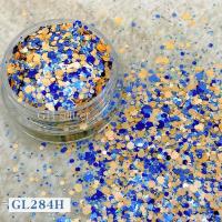 China ODM PET Hexagonal Glitter Mix Sequin 1KG Minimum Order for Nails Christmas Halloween Crafts in Bulk for sale