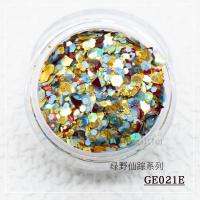 China Mixed Hexagonal Butterfly Glitter Powder PET Material 15,000kg Monthly Supply High Temperature Resistant for sale