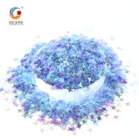 China GUANHONG GLITTER GH9641 Eco-friendly Biodegradable Star Shape Glitter Powder 50 Microns PET Material for Crafts for sale