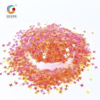China GUANHONG GLITTER GH9641 Eco-friendly Biodegradable Star Shape Glitter Powder 50 Microns PET Material for Crafts for sale