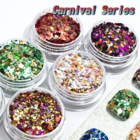 China Bulk Polyester Holographic Glitter Powder 1KG Minimum Order - Mixed Hexagonal Shapes for Tumbler & Craft Applications for sale