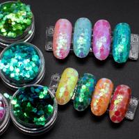 China Custom PET Glitter Powder with Hexagonal Sequin Shape - High Temperature Resistant, 1KG MOQ, 15,000kg Monthly Supply for sale