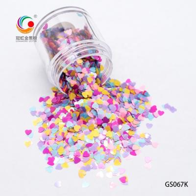 China GUANHONG GLITTER PET Powder with Mixed Butterfly Star Heart Shapes - 1KG MOQ, 15,000kg Monthly Supply for sale