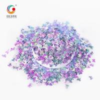 China Eco-Friendly PET Glitter Powder with Chunky Bowknot Shapes in Neon Colors - 50 Micron Thickness, Multiple Sizes from 0.2mm to 6.0mm for sale