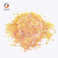 China Eco-Friendly PET Glitter Powder with Chunky Bowknot Shapes in Neon Colors - 50 Micron Thickness, Multiple Sizes from 0.2mm to 6.0mm for sale