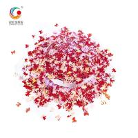 China Eco-Friendly PET Glitter Powder with Chunky Bowknot Shapes in Neon Colors - 50 Micron Thickness, Multiple Sizes from 0.2mm to 6.0mm for sale