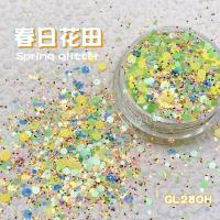 China Hexagonal PET Glitter Powder 1KG MOQ - Mixed Colors High Temperature Resistant for Nail Art & Christmas Decorations for sale