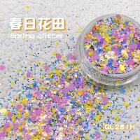 China Hexagonal PET Glitter Powder 1KG MOQ - Mixed Colors High Temperature Resistant for Nail Art & Christmas Decorations for sale