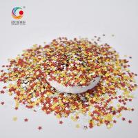 China PET Glitter Powder Dust Bulk 25-50 Microns Thickness in 1mm-5mm Shapes for Craft Textile Decoration for sale
