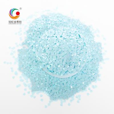 China 3D Diamond Loose Chunky Reflective Glitter Powder Peacock Blue For Crafts Nail Eye Decoration for sale