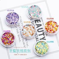 China OEM Shiny Chunky Polyester Christmas Glitter Mix Powder Solvent Resistance Midsummer Bells for sale