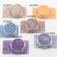 China Extra Fine Polyester Mixed Glitter Nails Hexagonal Powder Christmas Decoration In Bulk for sale