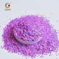 China 2mm Fluorescent Round PET Glitter Powder For Makeup Mixed Sequin for sale