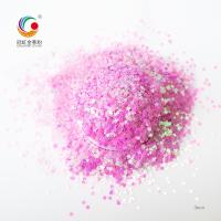 China PET Glitter Powder Bulk - Butterfly Shaped 3mm Rainbow Colors 50-75 Microns Thickness for Crafts & Cosmetics for sale