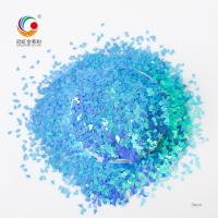 China PET Glitter Powder Bulk - Butterfly Shaped 3mm Rainbow Colors 50-75 Microns Thickness for Crafts & Cosmetics for sale