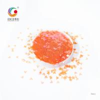 China Pink Rainbow Heart Shaped Glitter Powder 2.5mm-5mm PET Material for Nail Art and Crafts for sale