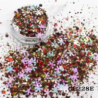 China Chunky Cosmetic Glitter Mix 1KG - Christmas Halloween Winter Style PET Material High Temperature Resistant for sale