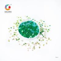 China Pink Rainbow Heart Shaped Glitter Powder 2.5mm-5mm PET Material for Nail Art and Crafts for sale