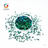 China Pink Rainbow Heart Shaped Glitter Powder 2.5mm-5mm PET Material for Nail Art and Crafts for sale
