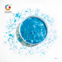 China Shiny Fluorescent Blue PET Glitter Powder Star Chunky 1mm 3mm ODM for sale